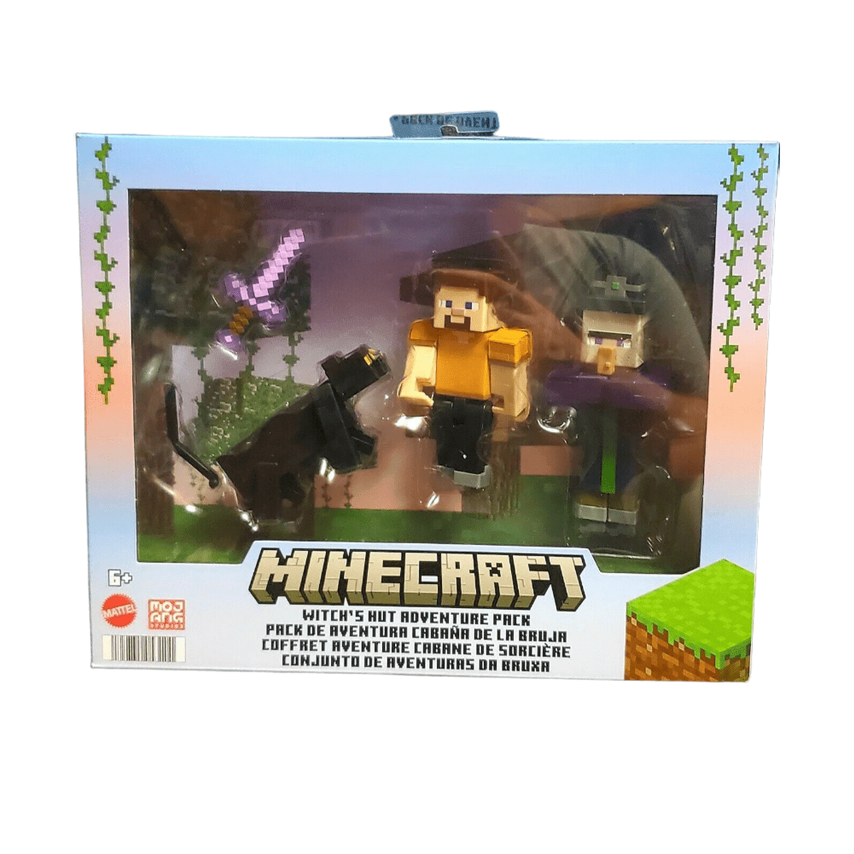 Minecraft Witch’s Hut Adventure Pack with 3 Action Figures & Accessory ...