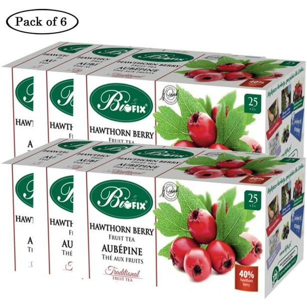 Biofix Classic Hawthorn Tea 25x2g (Pack of 6) - Walmart.ca