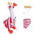 2 Piece Popcorn Themed Outfit Set for 7 Inch Desk Goose with Red and ...