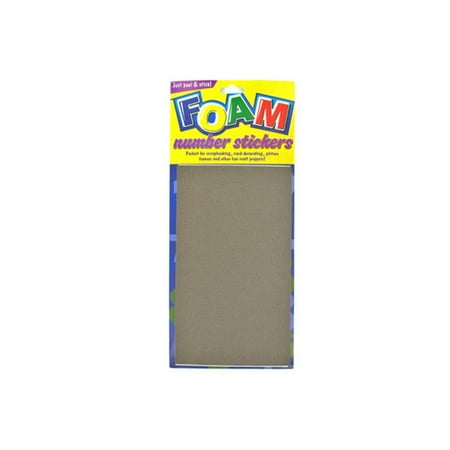foam number stickers assorted sizes and colors - Pack of 72 | Walmart ...