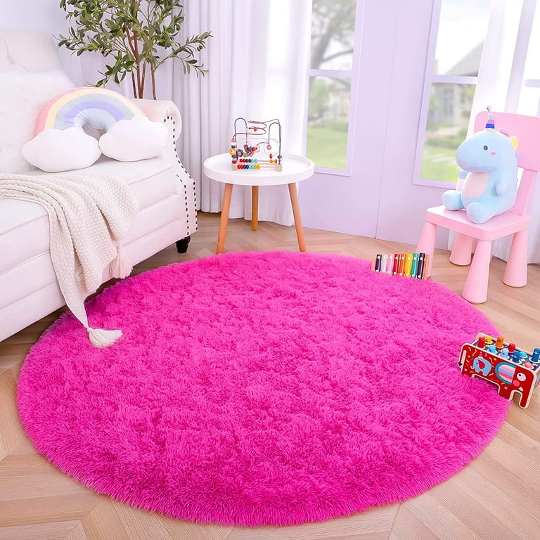 Attractive Pink Circle Beds For Kids