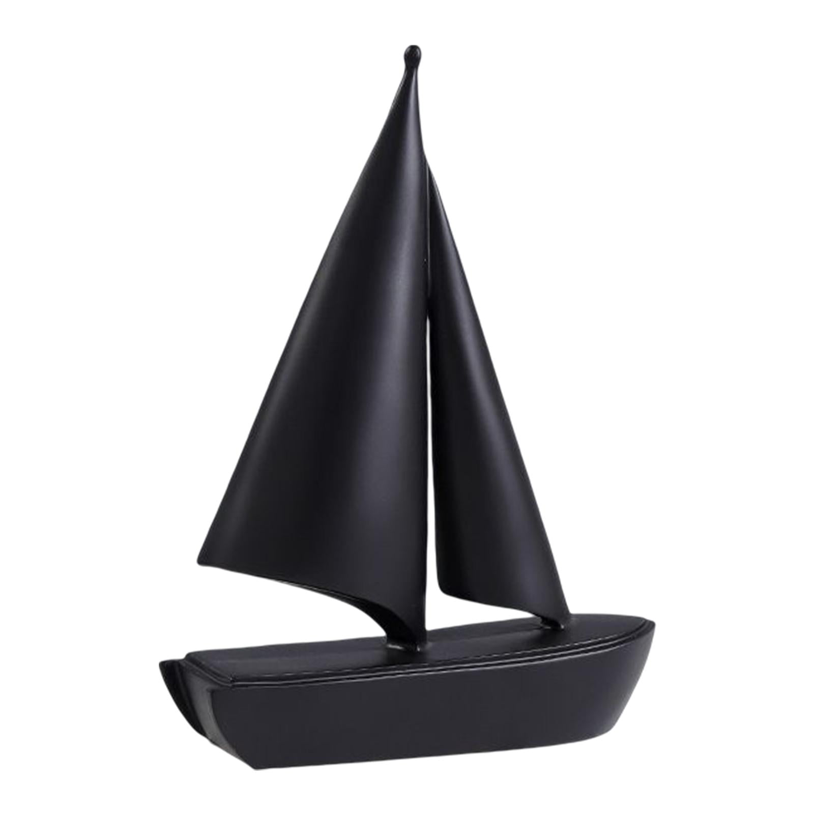 Sailing Boat Figurine, Artwork Sculpture Ornament Collectable Sailing ...