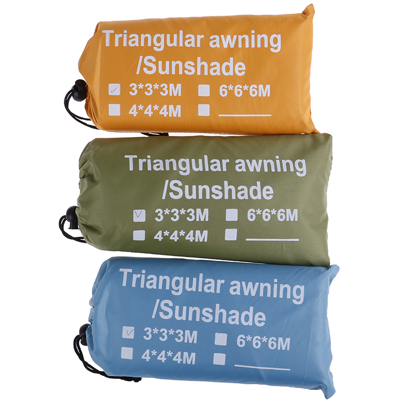 HATISS Waterproof Triangular UV Sun Shade Sail Combination Net Triangle ...