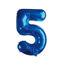 NorthStar Blue Number 5 Foil Balloon 34" - Walmart.com