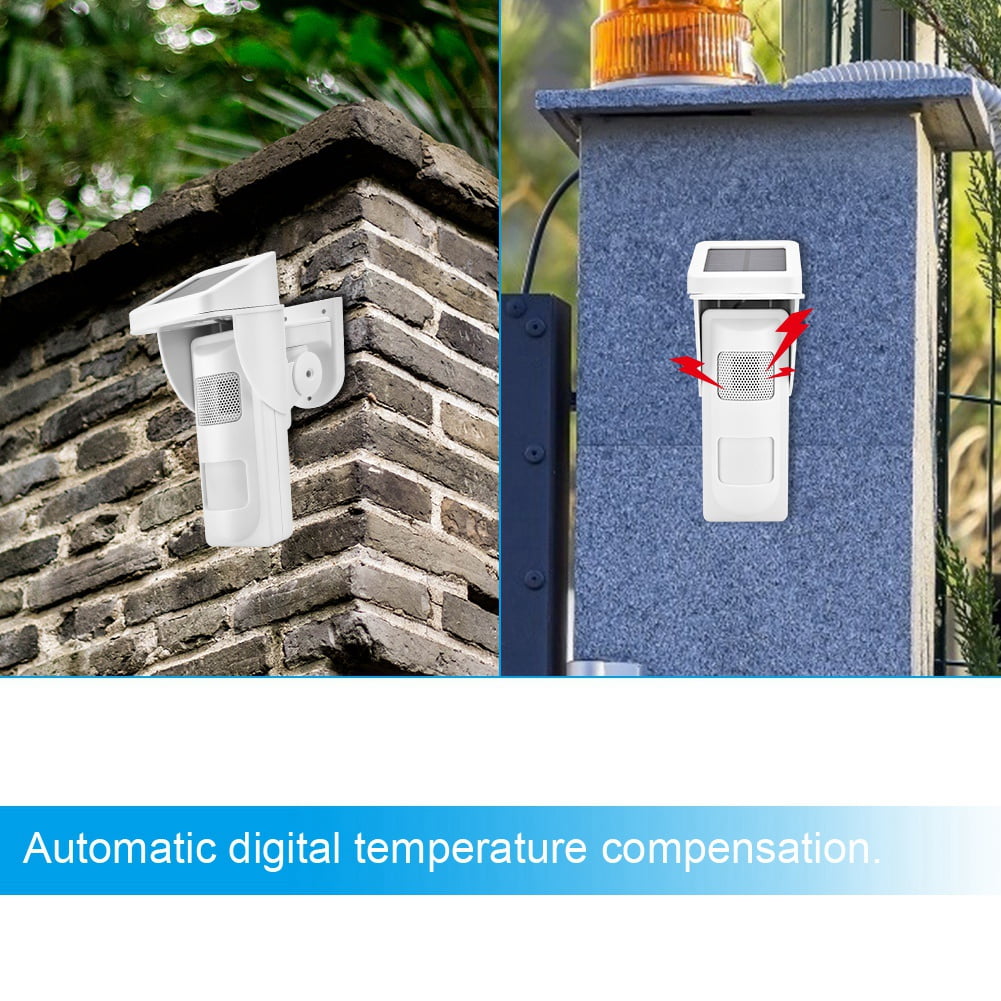 Detector de infrarrojos Sensor de movimiento solar inalámbrico ...