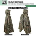 USGI Industries Military Style Poncho - Emergency Tent, Shelter ...