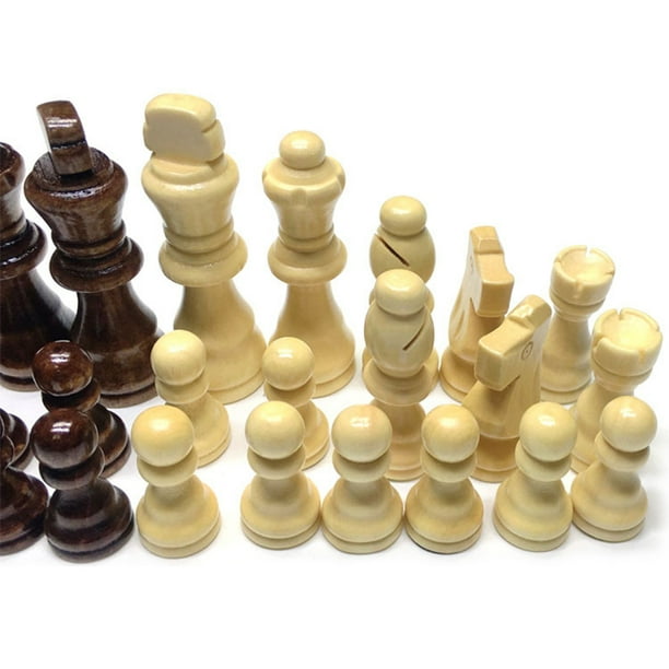 32pcs International Chess Pieces Wood Chess Replacement 32pcs ...