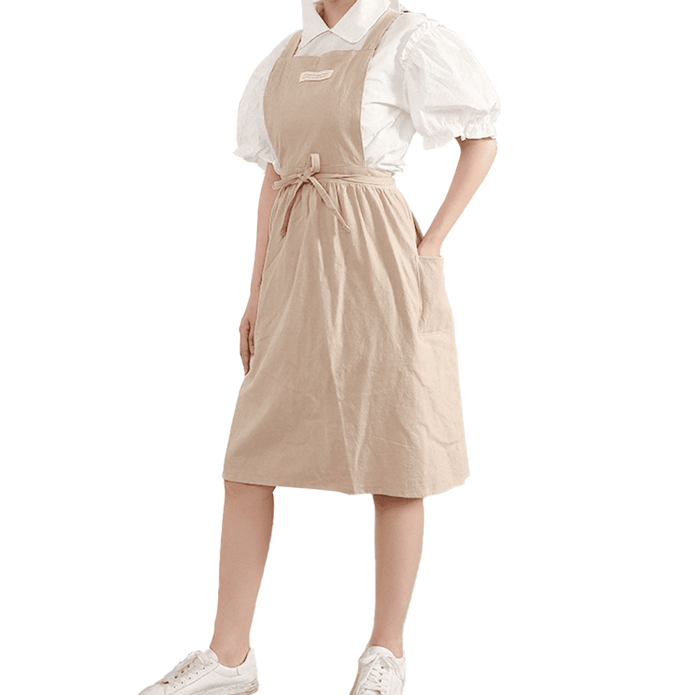 Vintage Cute Apron Dress Cross Back Pinafore Apron for Women with ...