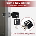 1 1/8" Pack of 6 Locks & 6 Key Alike RV Storage Door Lock for Camper ...