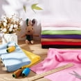 10Pcs 10 Colors Square Polyacrylic Polyester Fabric Clothing ...