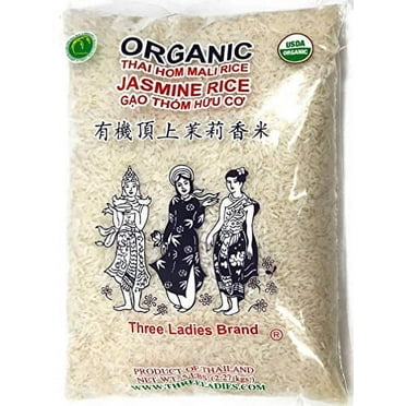 Three Ladies Brand Jasmine Rice, Extra Super Quality, Long Grain White ...