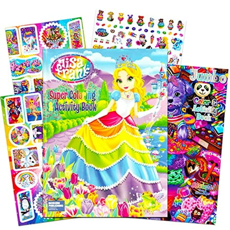 Lisa Frank Stickers and Coloring Book Super Set (Bundle Includes 2 ...