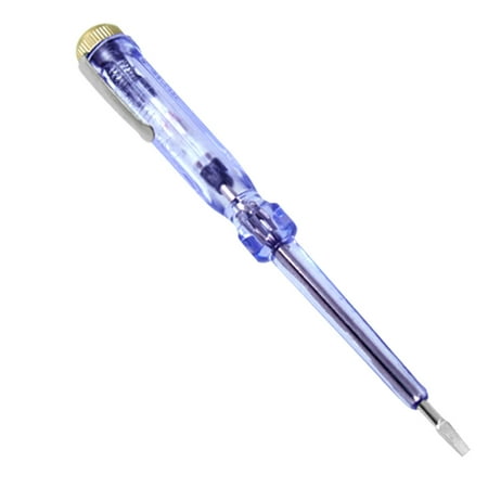 AC100V-500V 3mm Voltage Tester Pen Slotted Screwdriver Electroprobe ...