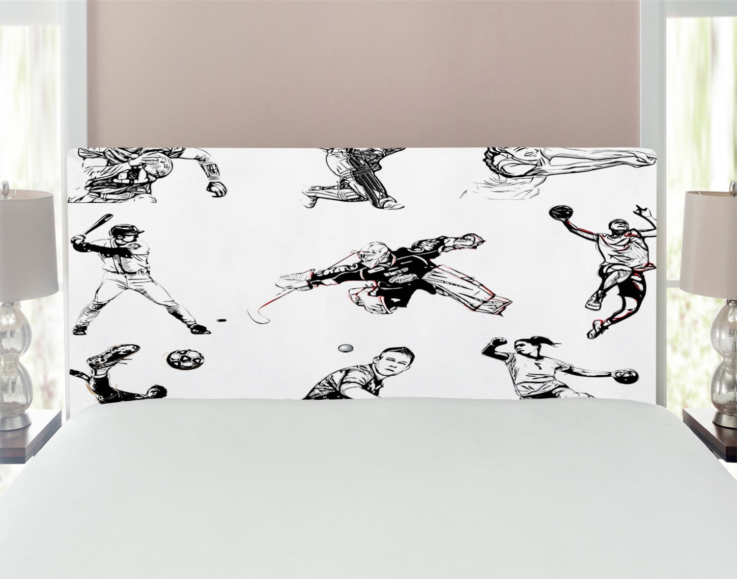 Olympics Headboard, Basketball Football Volleyball Cricket Tennis ...