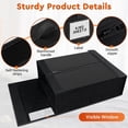 6 Pack Foldable Bed Sheet Storage Organizers with Window and Label ...
