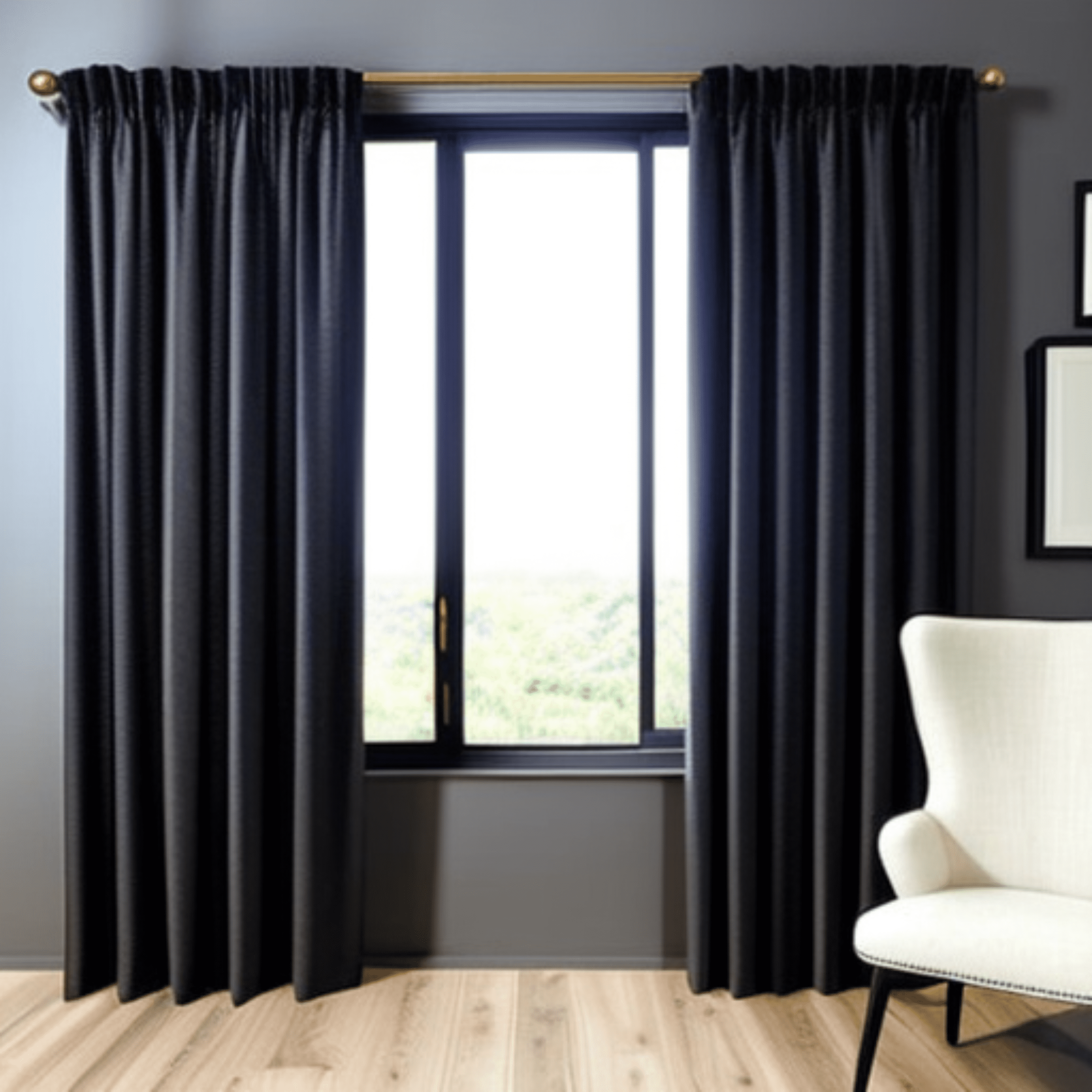 Cortina Blackout Completa 264x213cm para Recámara o Decoración, 100% ...