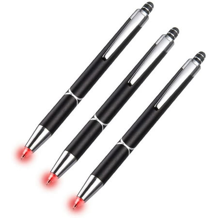 Lighted Tip Pen with Stylus 2-in-1 - LED Penlight Light Up Pen Light ...
