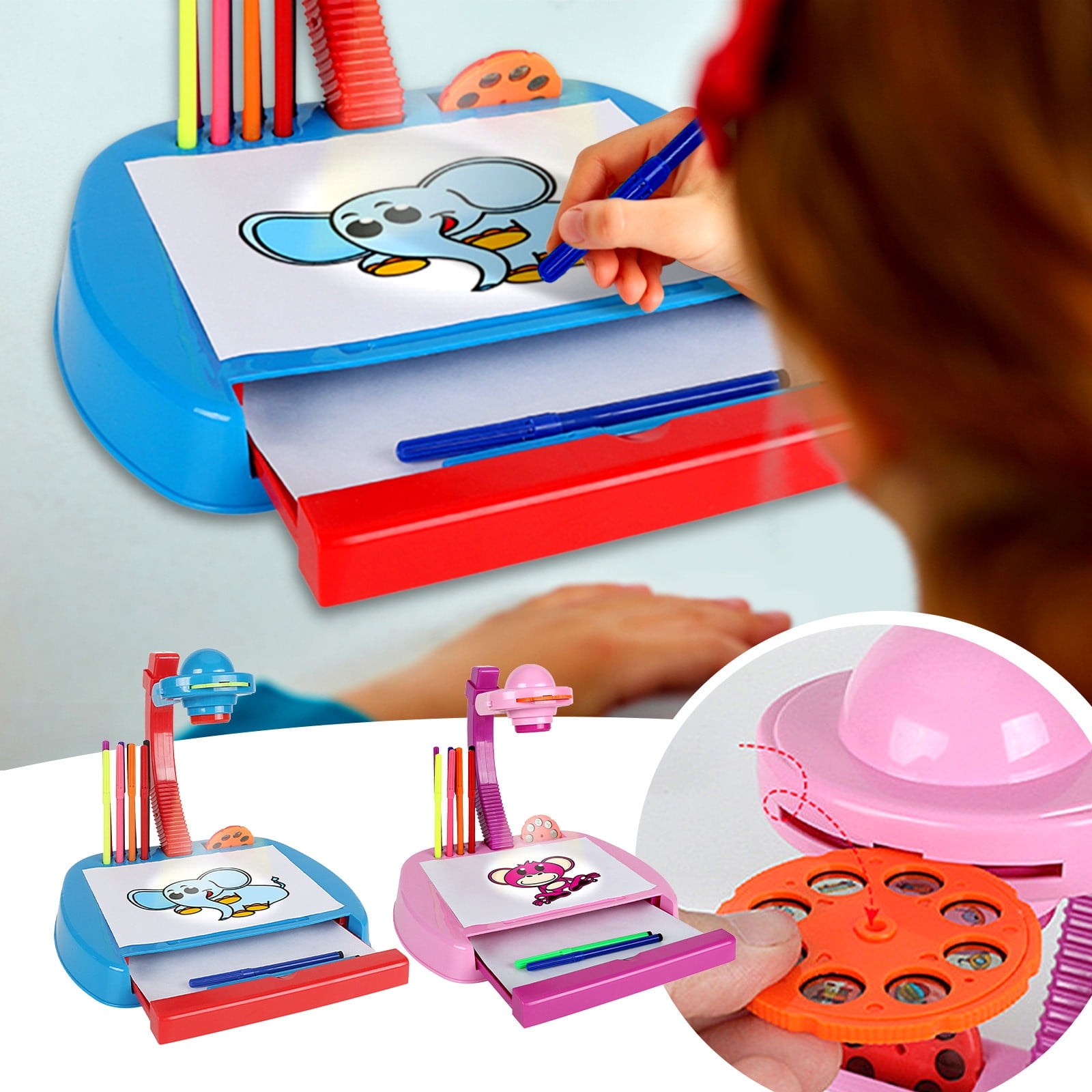 Proyector infantil Staron Ainting, mesa de proyección, oferta (azul ...