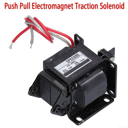 Push Pull Electromagnet Traction Solenoid 2.0N Suction 15mm Stroke SA ...