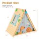 Costway Climbing Triangle with Tent Triangle Climber Crawling Toys for ...
