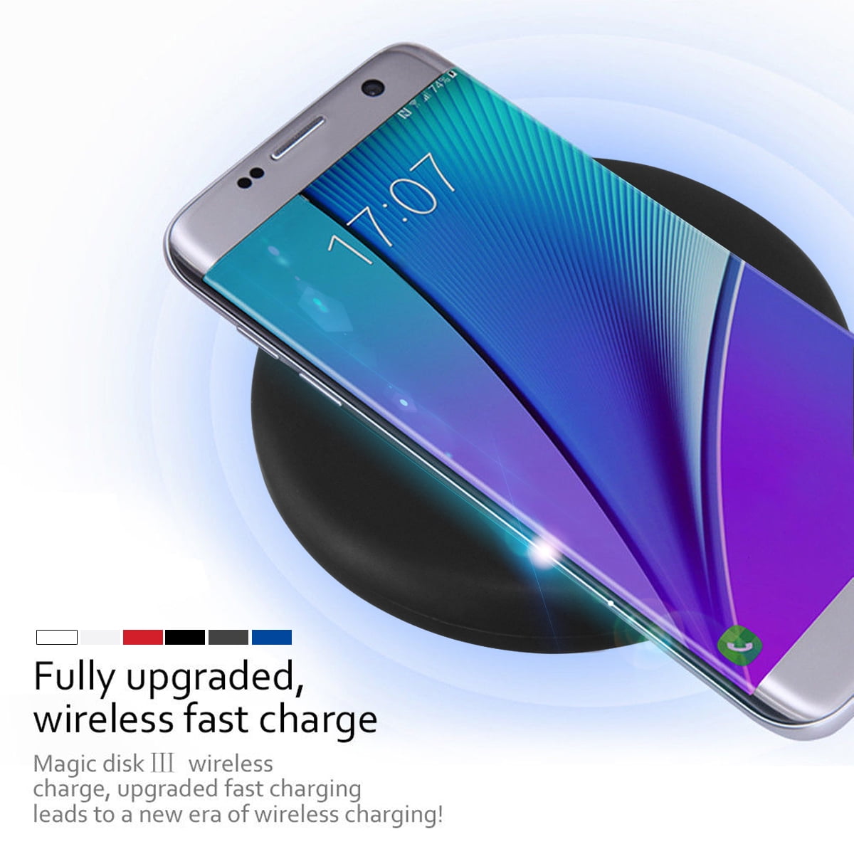Qi Fast Wireless Charger Charging Pad For iPhone X 8 Plus For SamSung ...
