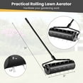 Costway 21" Manual Lawn Aerator Grass Aeration Tool Filled with Sand or ...