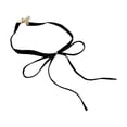 Dualoai Sexy Velvet Heart Bow Choker for Women Clavicle Necklace Lady ...