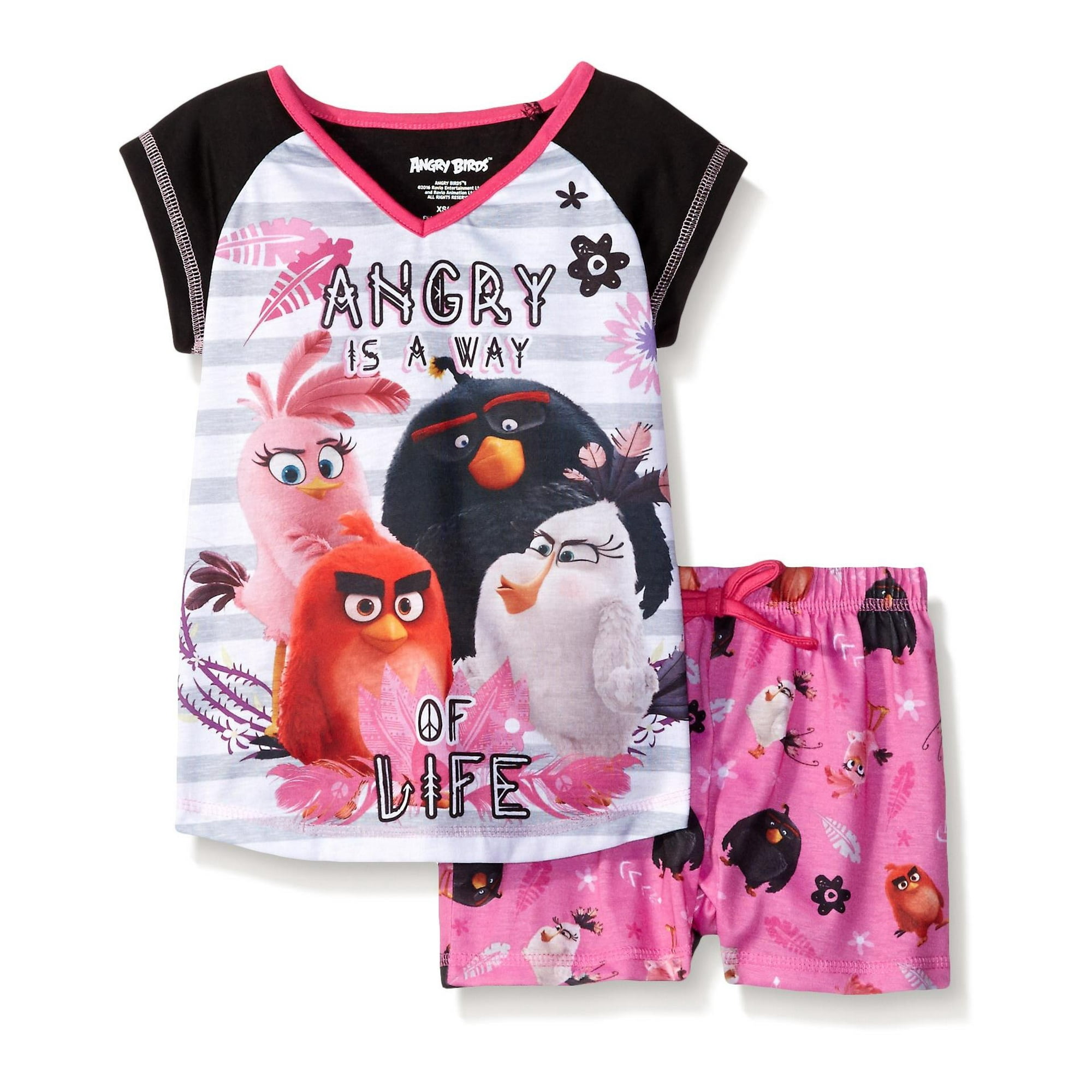 Click here for Angry Birds Girls Pajama Short Set Sleepwear prices