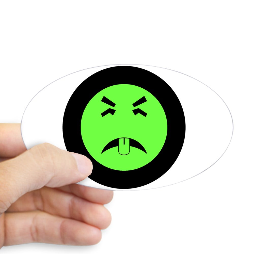CafePress - Mr. Yuk Logo Sticker - Sticker (Oval) - Walmart.com
