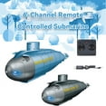 Mini RC Submarine with Dive & Surface Control, USB Rechargeable, 6CH ...