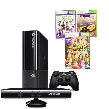 Microsoft Xbox 360 E 4GB Kinect Bundle with Forza Horizon, Kinect ...