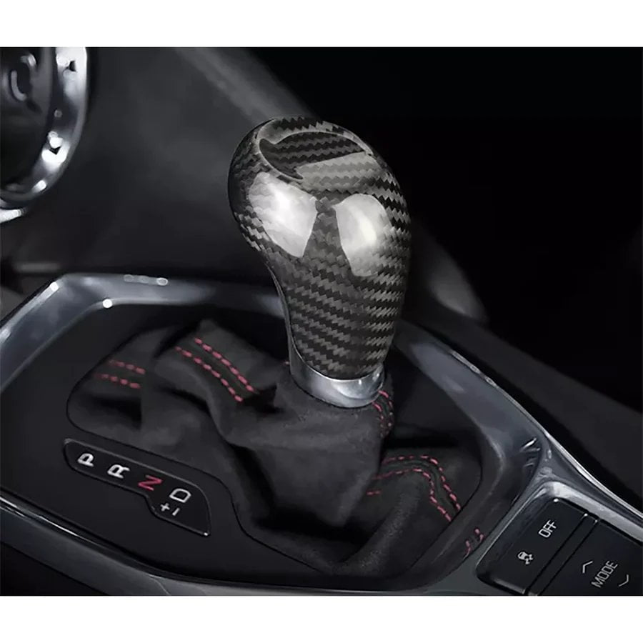 C7 Corvette Shift Knob Cover - Carbon Fiber Shifter Overlay Black ...
