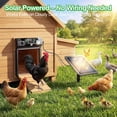 1 Set Automatic Chicken Coop Door, Solar , Roll-Up Design, Timer ...