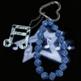 Artistic Musical Note Beaded Keychain With Dices Charm Trendy Phone ...