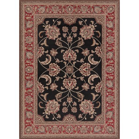 Black & Red Floral Turkish Agra Oriental Area Rug 7x9 | Walmart Canada