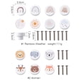 Decorative Wooden Drawer Pulls in Cute Shapes Pattern Round Wooden ...
