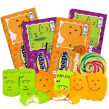 Halloween Peeps Candy Bundle - 4 Pack of Marshmallow Peep's - Perfect ...