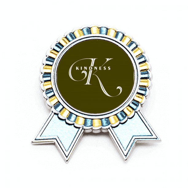 Letter Expression Kind Knowledge Badge Brooch Pin Winner Award Medal ...