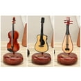 Violin Music Box,Wind Up Musical Boxes with Rotatings Base Miniature ...