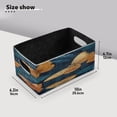 2 Pcs Foldable Felt Storage Bins Decorative Fabric Organizer Baskets ...