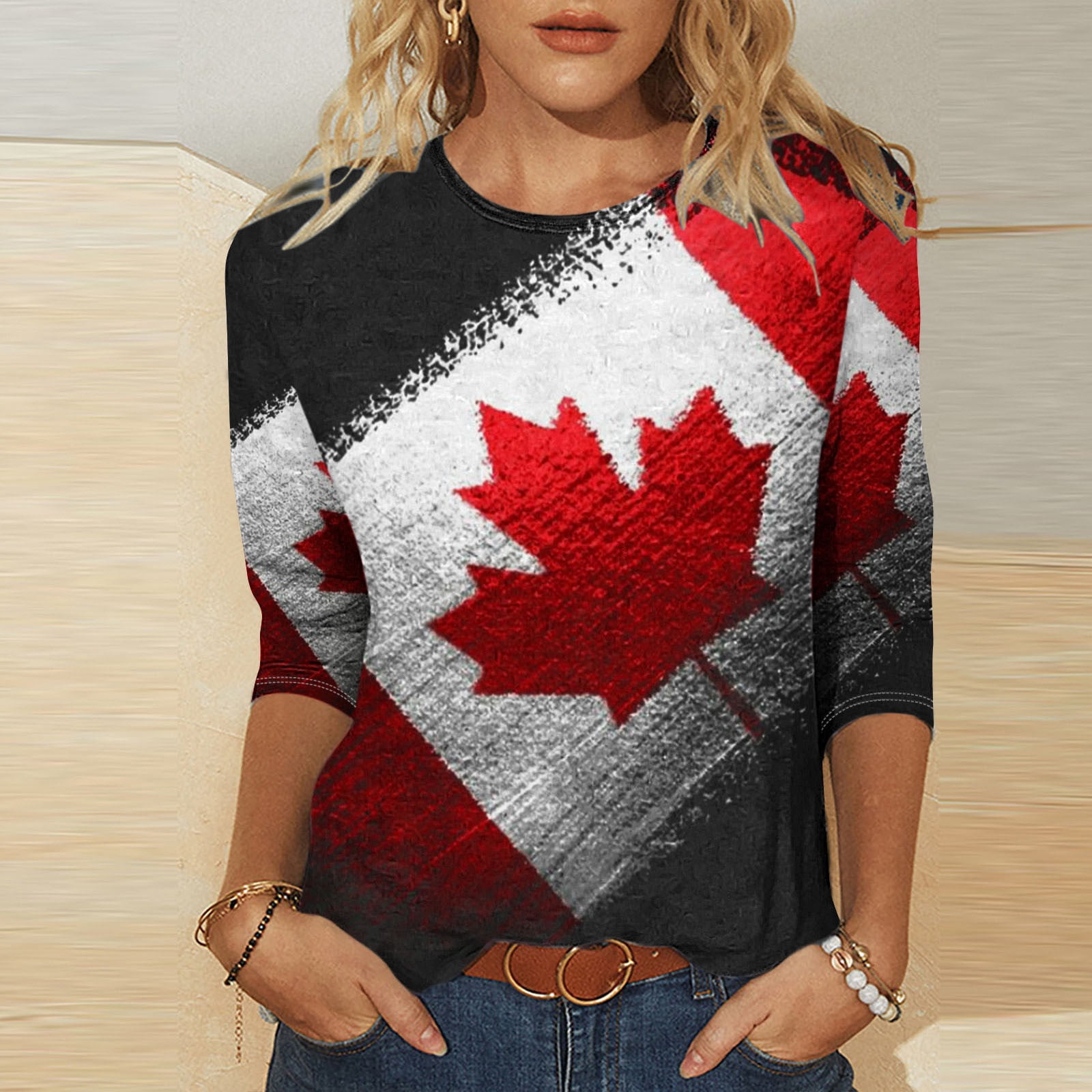 Click here for Xihbxyly 3/4 Sleeve Shirts For Women Fashion Women... prices