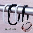 100pcs Multipurpose Shower Curtain Hooks Slip Design For Bathroom ...