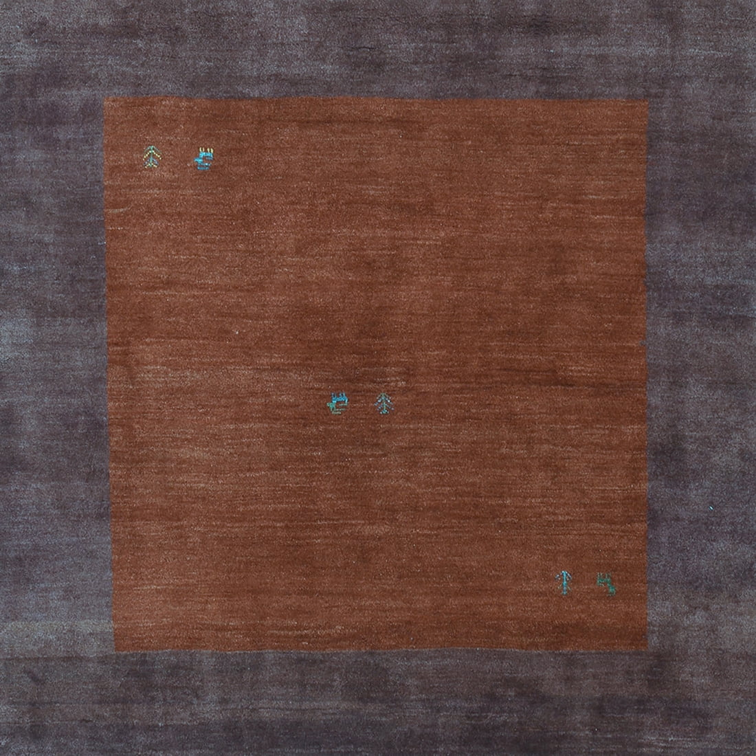 Ahgly Company Indoor Square Abstract Light Blue Contemporary Area Rugs ...