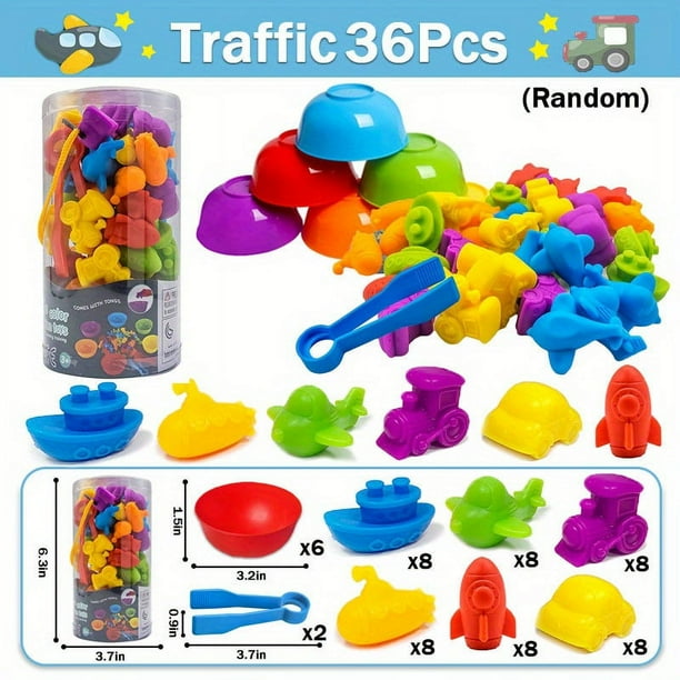 Rainbow Sort Puzzle Toy - Educational Matching Game for Kids ...