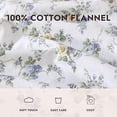 - Flannel Sheets Queen Size, Anti-Pilling & Wrinkle Resistant Cotton ...