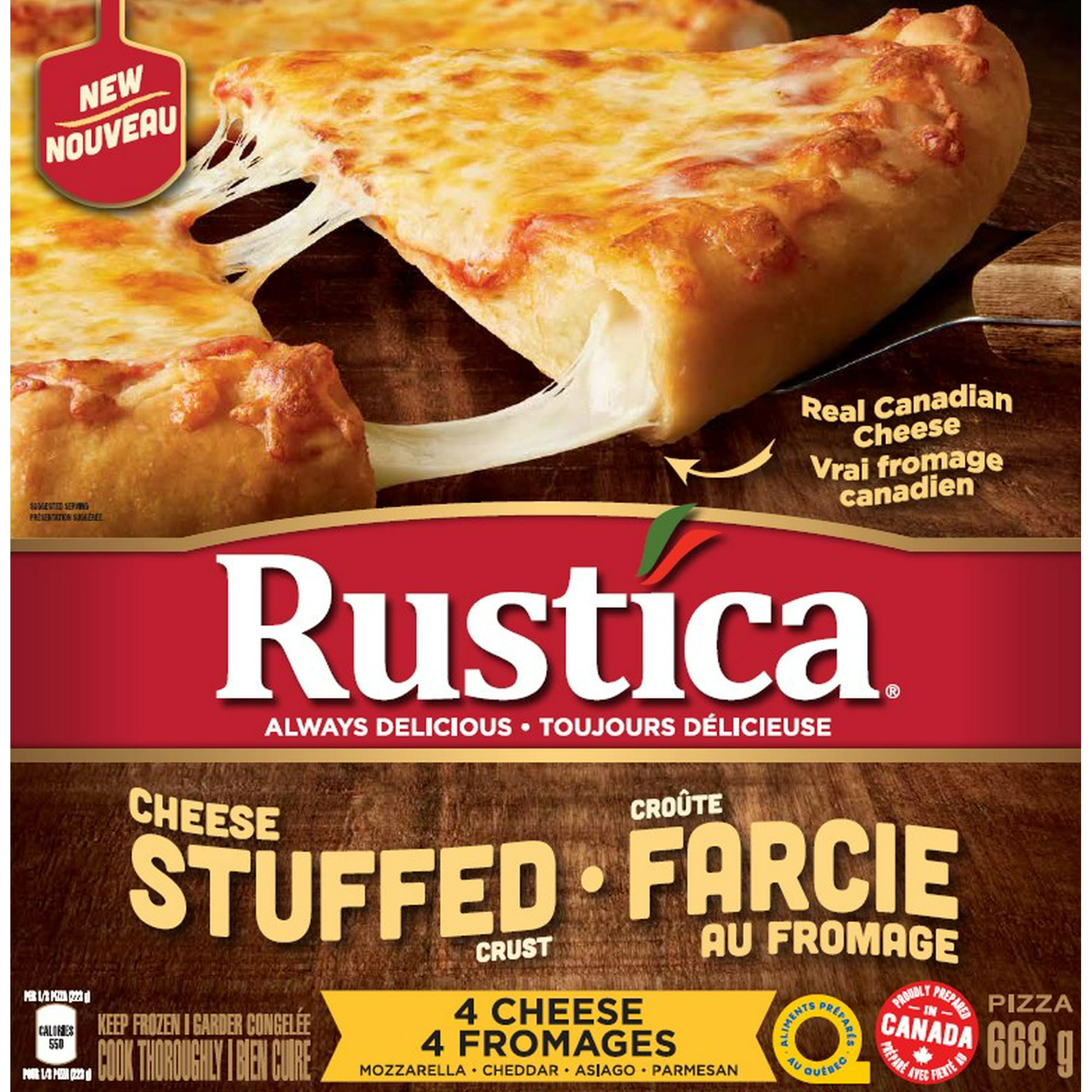 Click here for Rustica Stuffed Crust 4 Cheese Pizza 668 G Frozen... prices