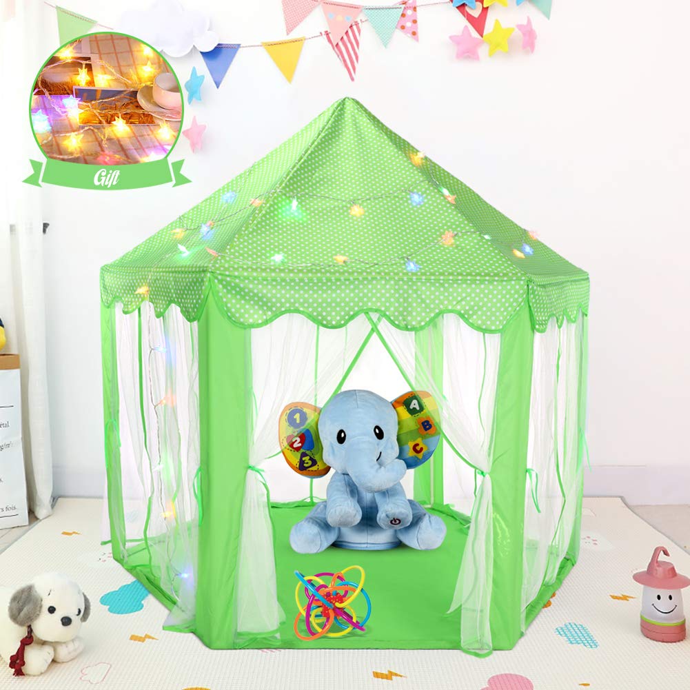 Play Tent Princess Girl Castle Fairy Play House Toys Children Kids ...