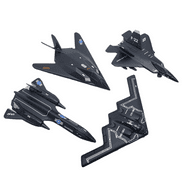 Die-Cast Pullback Stealth Bomber Models (4.25"-5.25") SR-71 Blackbird ...