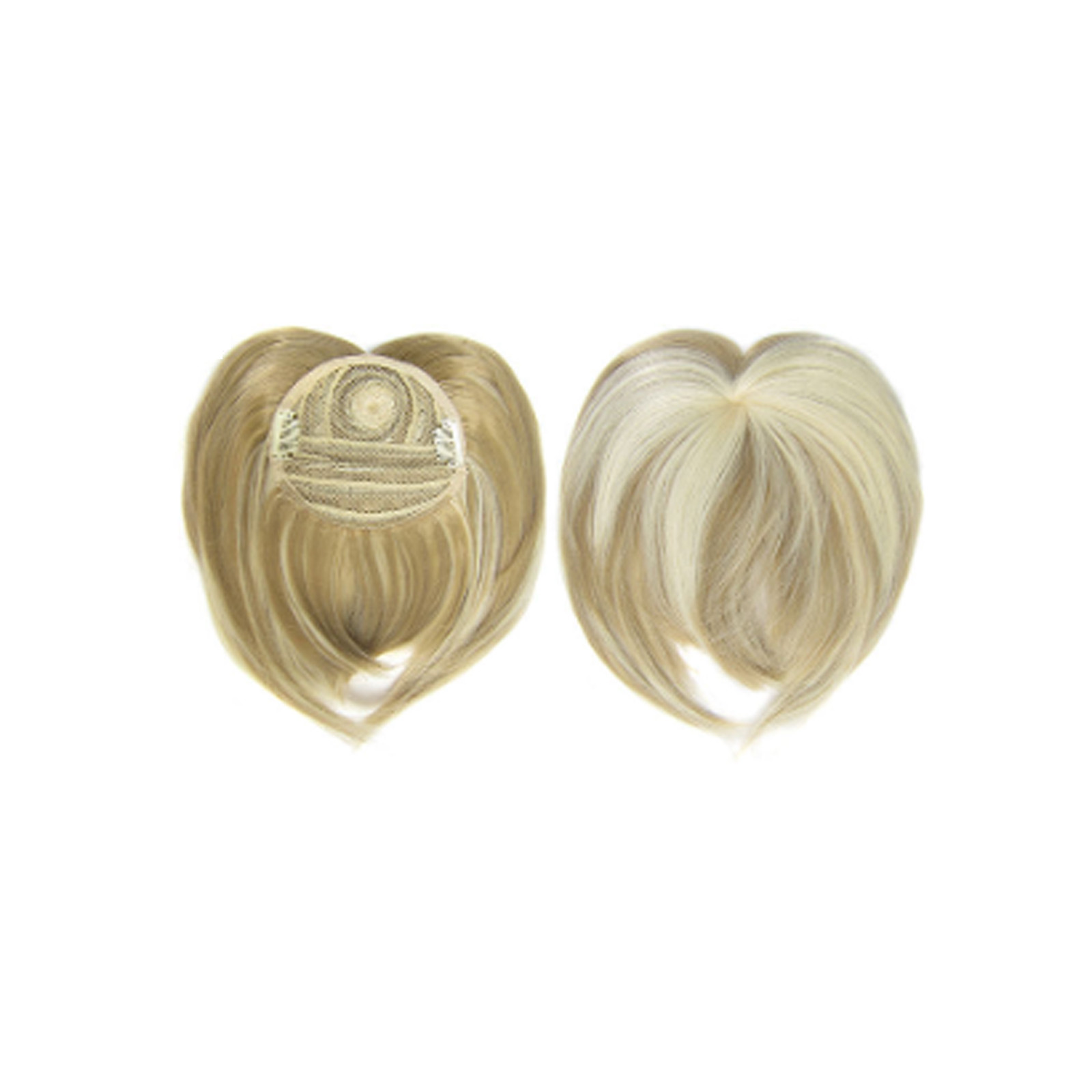 Women Silky Clip-On Hair Topper Wig Heat Resistant Fiber Wig Fashion ...