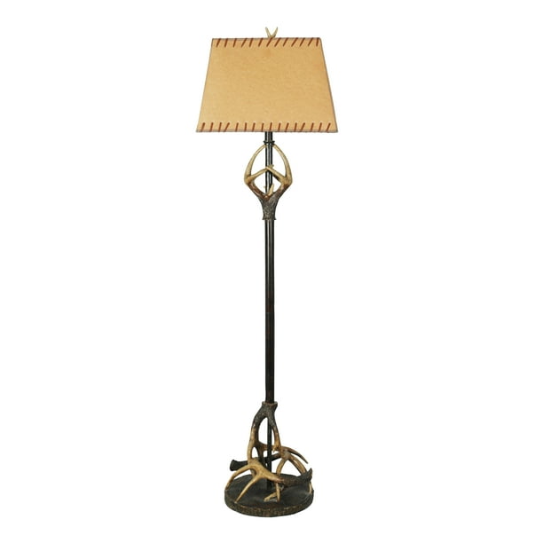 COOPER RIDGE 61" Brown Floor Lamps Floor Lamps with Shades - Walmart.com